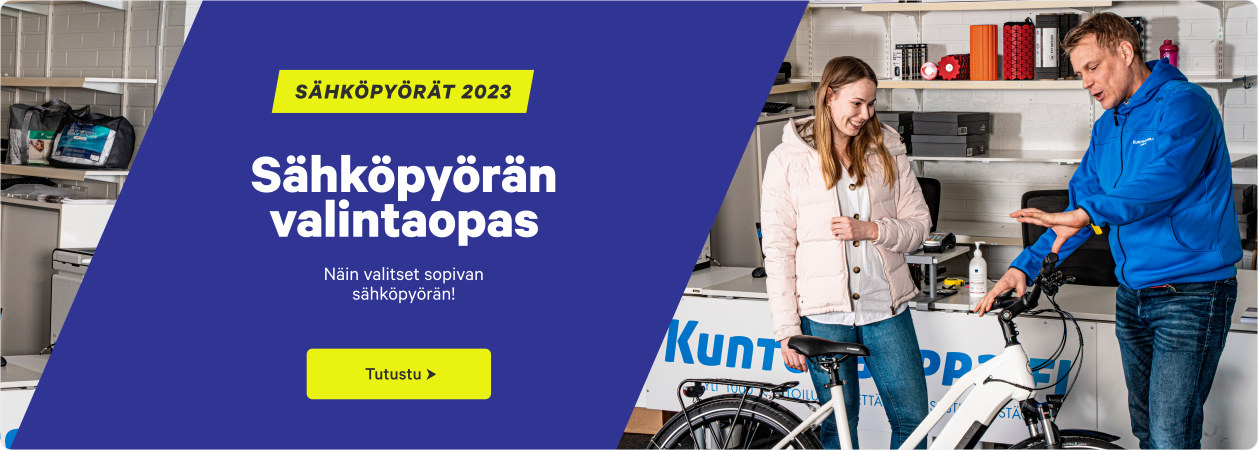 Sähköpyörän valintaopas - Parhaat vinkit ostajalle - Kuntokauppa.fi Sähköpyörän valintaopas - Parhaat vinkit ostajalle - Kuntokauppa.fi